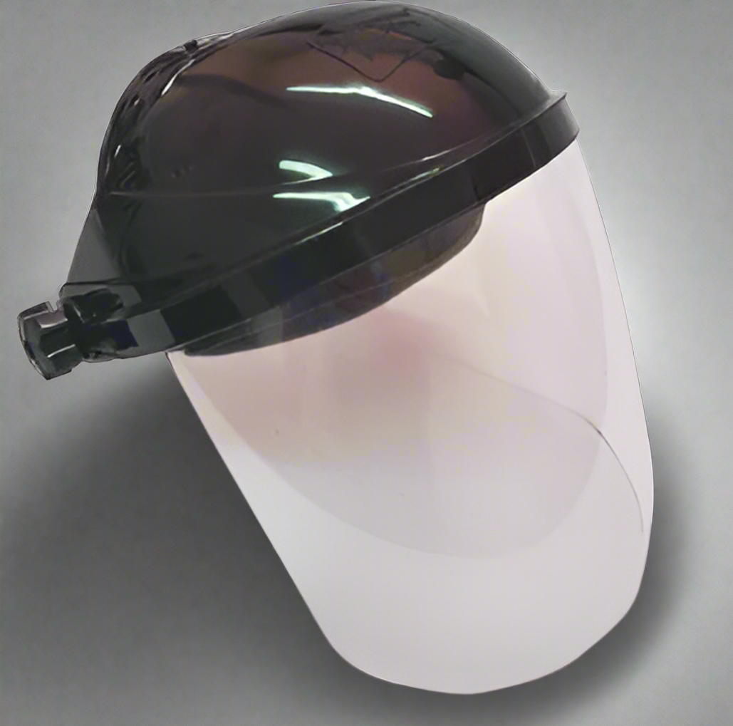 Premium Polycarbonate Face Shield – Clear/Green – Solid Safety and ...