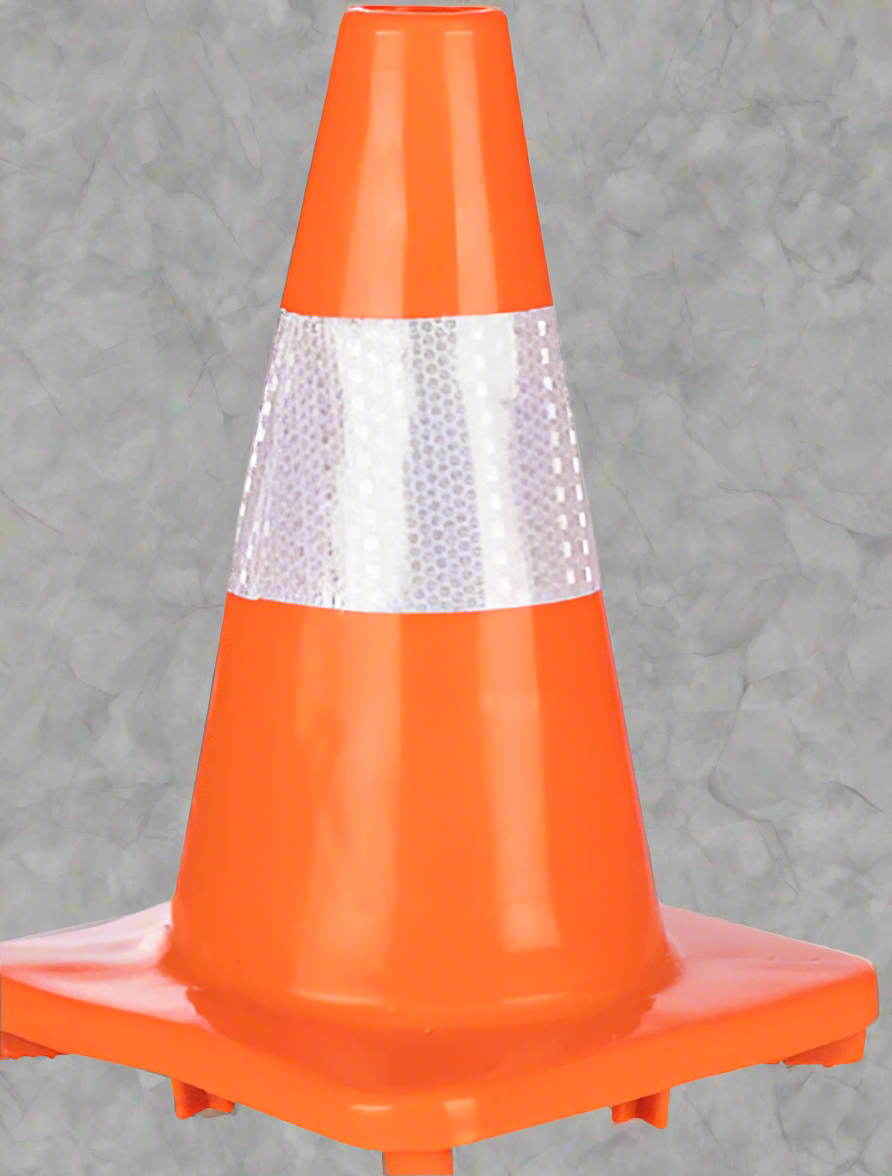PVC Traffic Cones with Reflective Tape – High Visibility – Solid Safety ...