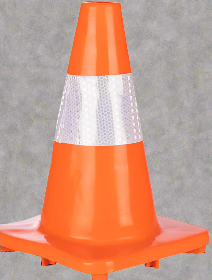 PVC Traffic Cones with Reflective Tape – High Visibility – Solid Safety ...